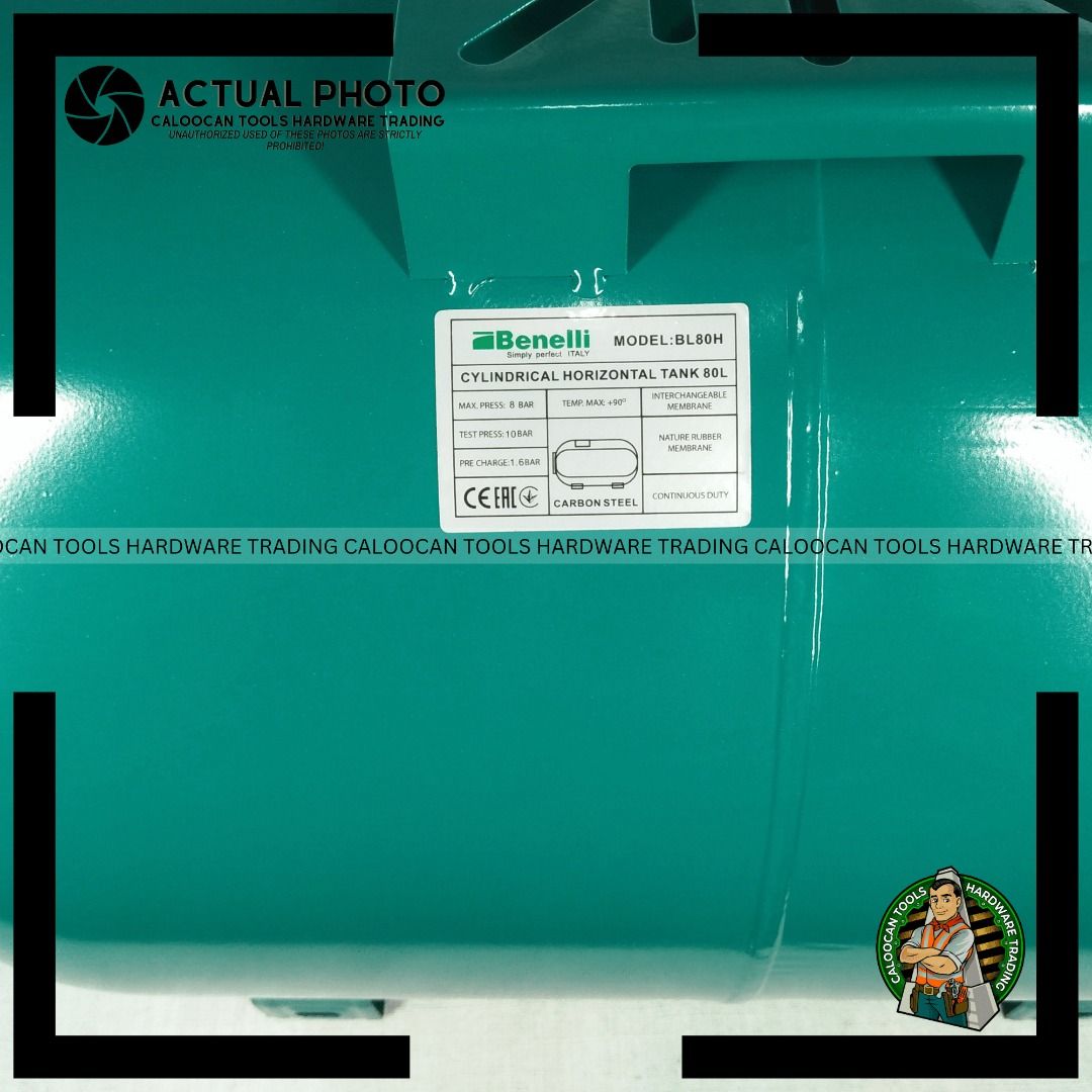 BENELLI Italy Horizontal Bladder Tank / Pressure Tank 60L (BL 60H ...