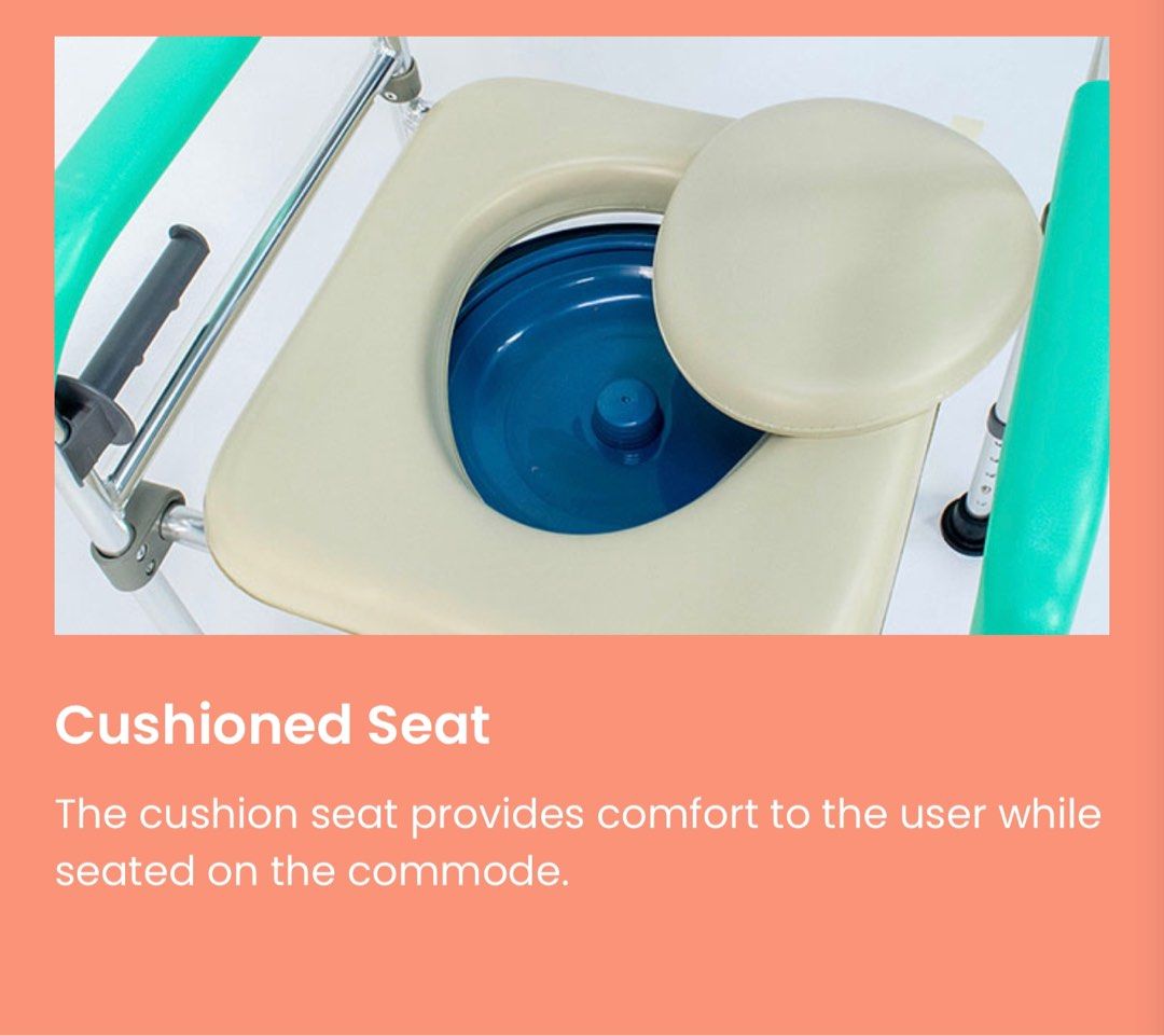 Bion Commode Chair without wheels, Health & Nutrition, Assistive ...