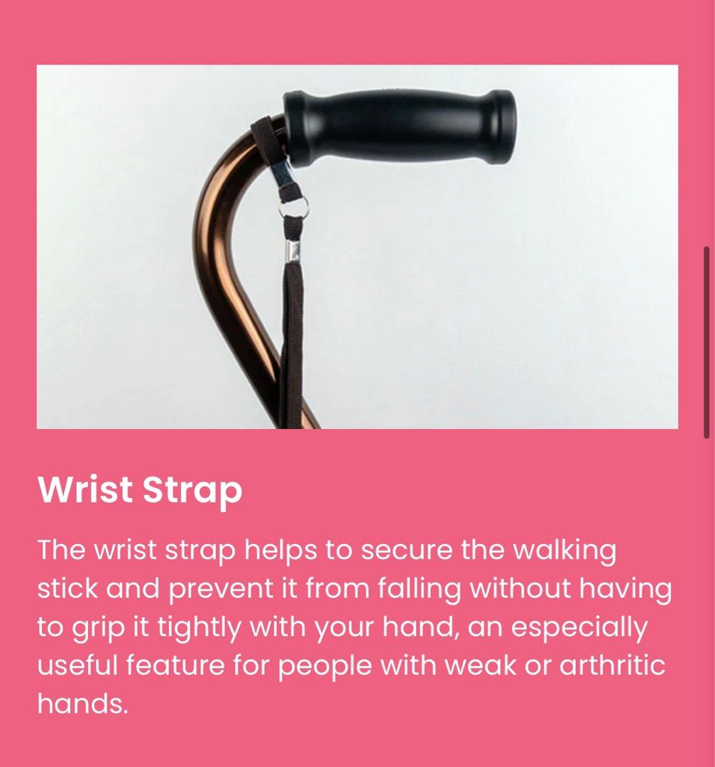 Bion Quad Cane Narrow Base, Walking Stick, Health & Nutrition ...