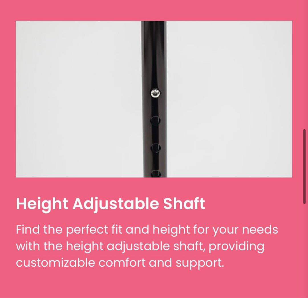 Bion Quad Cane Narrow Base, Walking Stick, Health & Nutrition ...