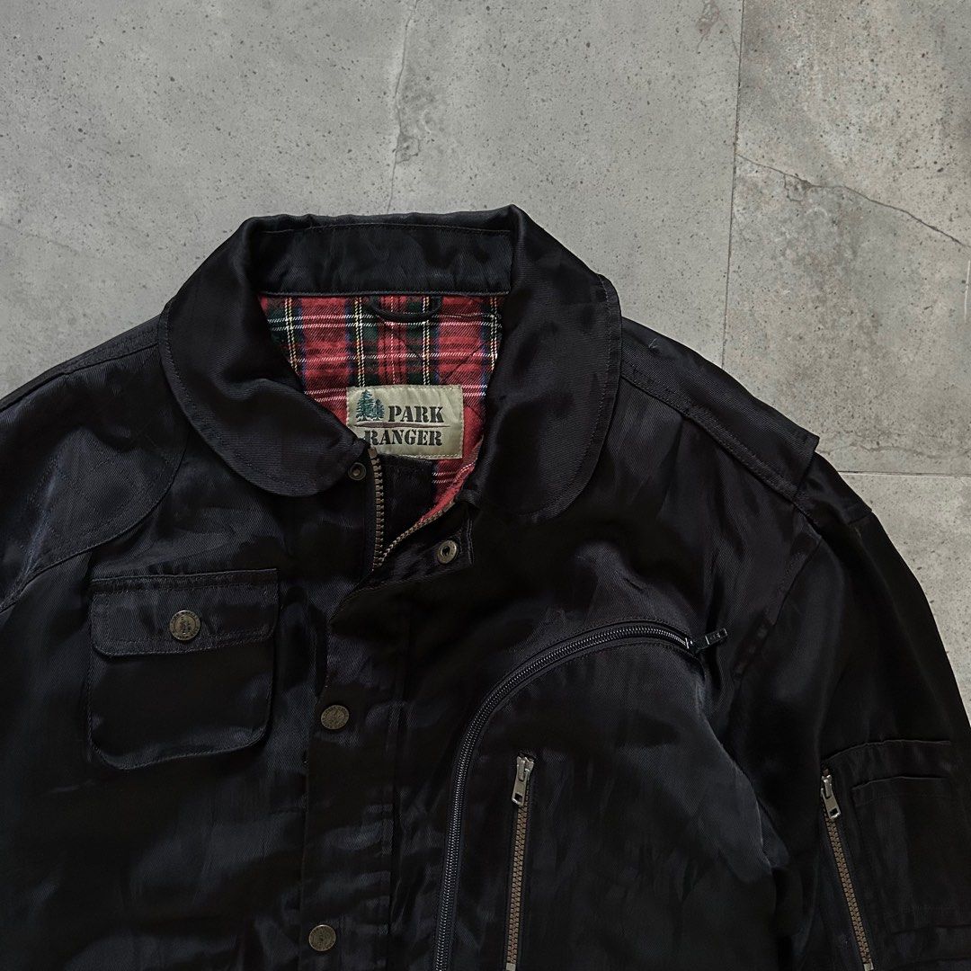 Black Park Ranger Utility Bomber Jacket, Men's Fashion, Coats, Jackets ...