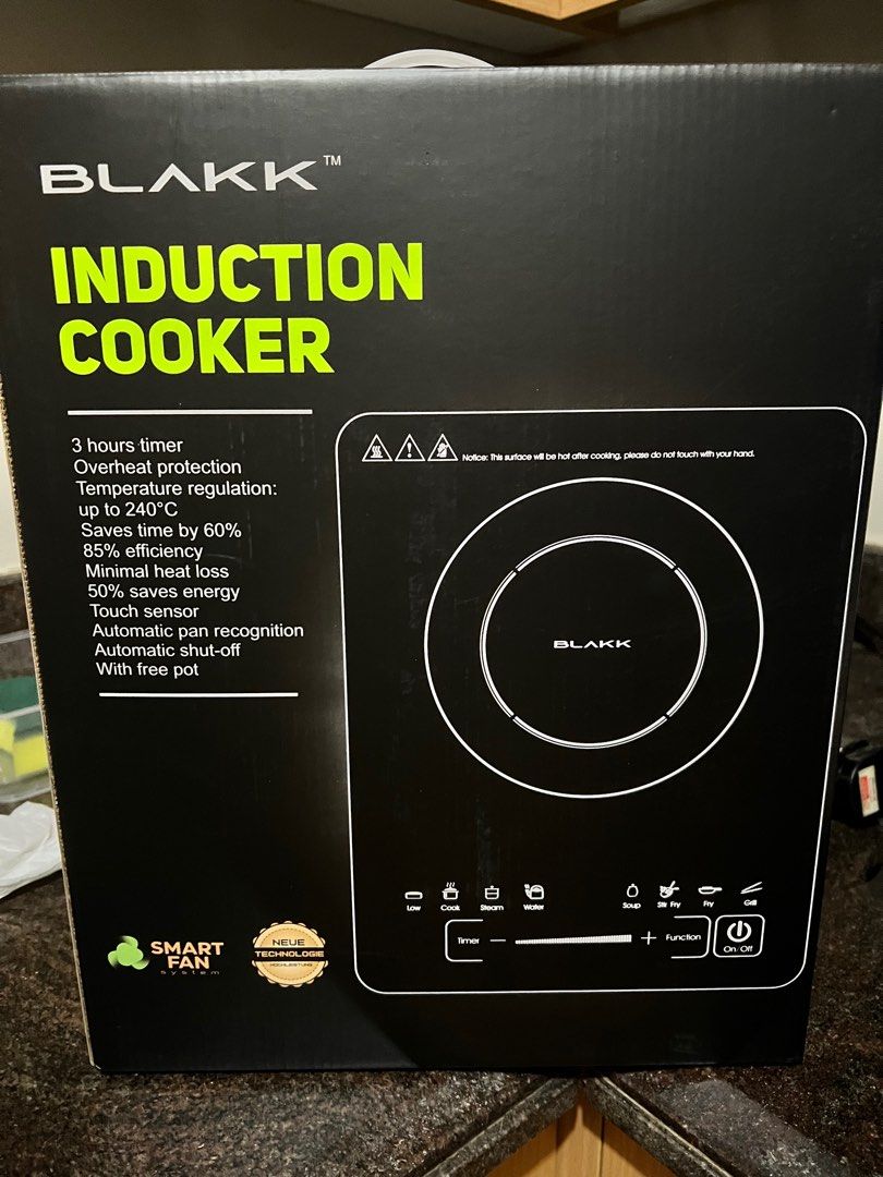Blakk Induction Cooker, TV & Home Appliances, Kitchen Appliances ...