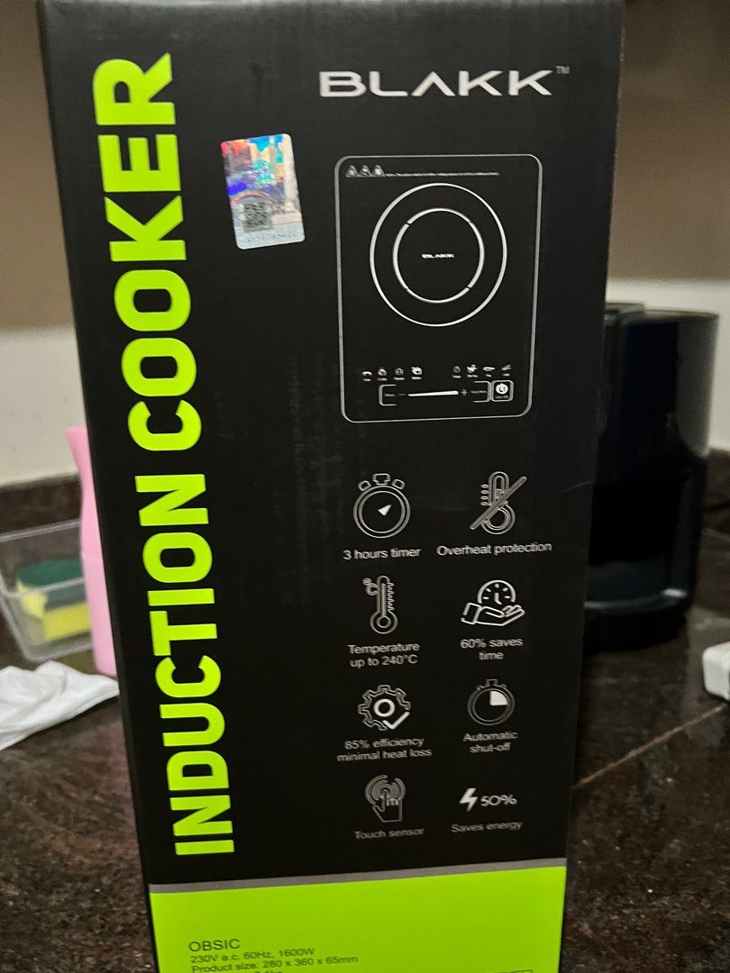 Blakk Induction Cooker, TV & Home Appliances, Kitchen Appliances ...