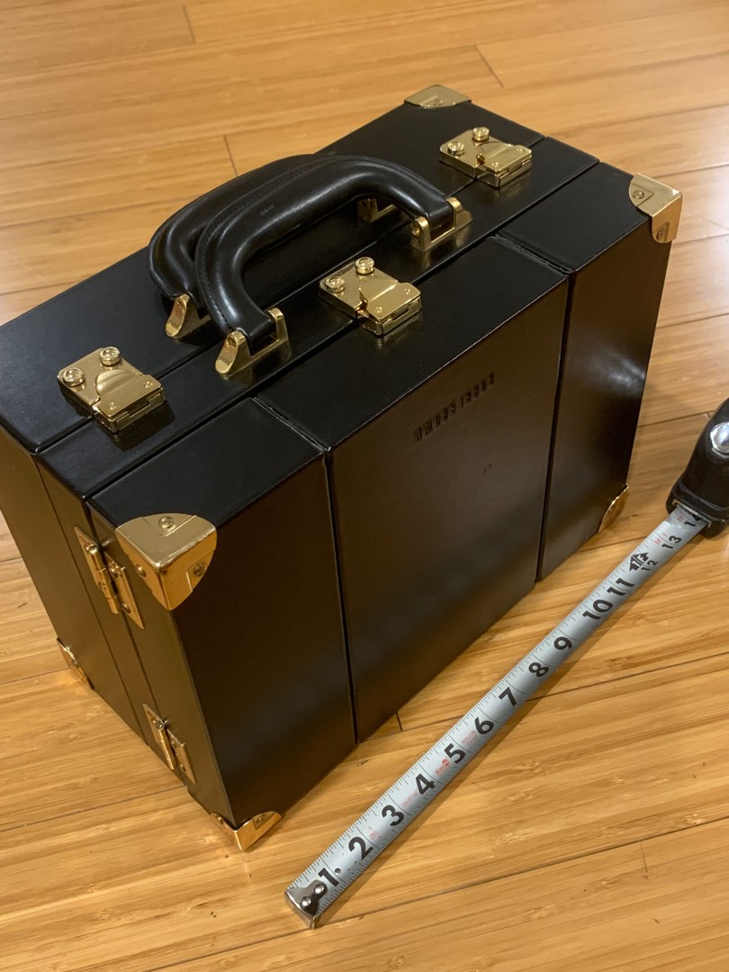Bobbi Brown Deluxe Black Leather Makeup Trunk, Women's Fashion, Jewelry ...