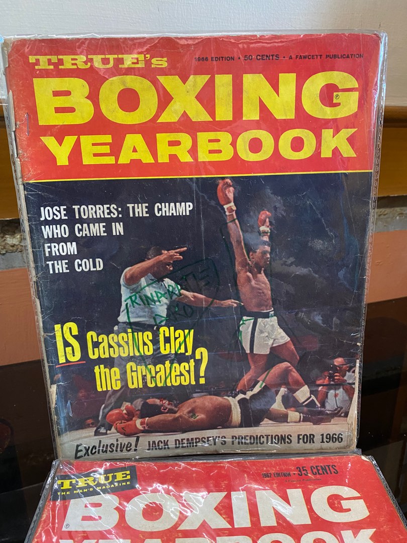 Boxing Yearbook 1966 Edition Vintage Copy Jose Torres, Cassius Clay ...