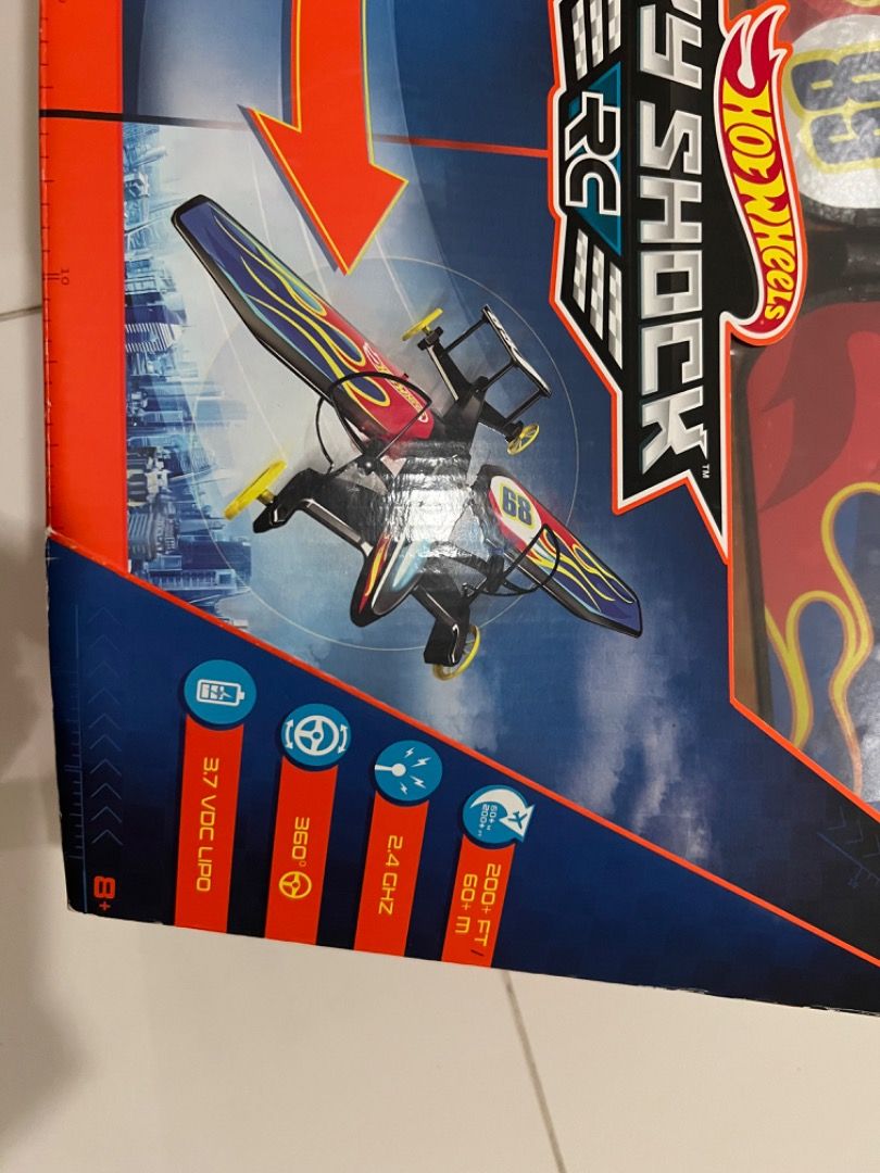 Brand new: Hot Wheels RC Sky Shock REMOTE CONTROL RACING PLANE OR RACE ...