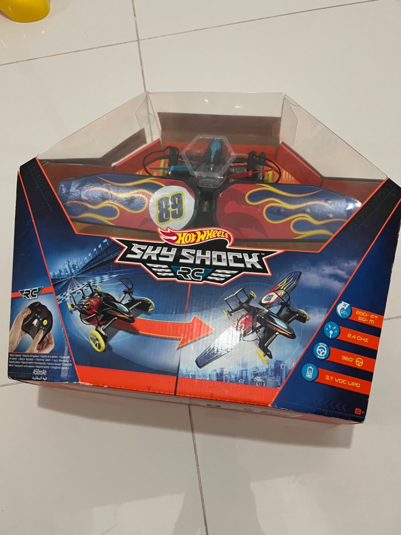 Brand new: Hot Wheels RC Sky Shock REMOTE CONTROL RACING PLANE OR RACE ...