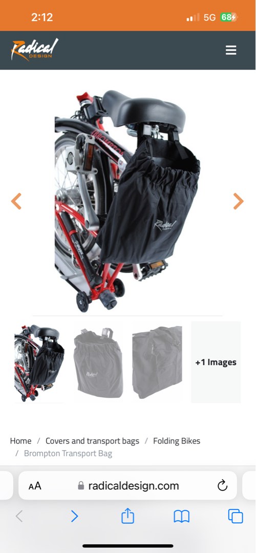 Brompton carrier bag (Cordura tough fabric), Sports Equipment, Bicycles ...
