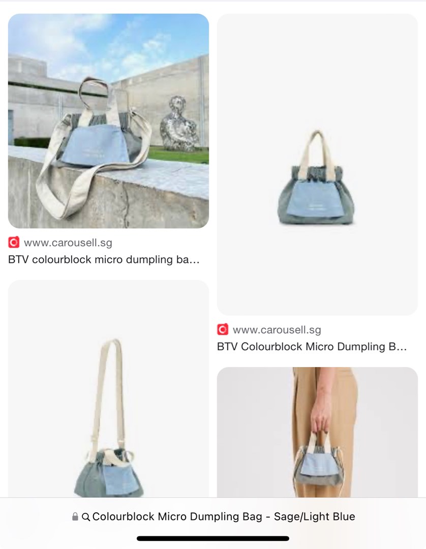 BTV Micro Dumpling Bag, Women's Fashion, Bags & Wallets, Cross-body ...