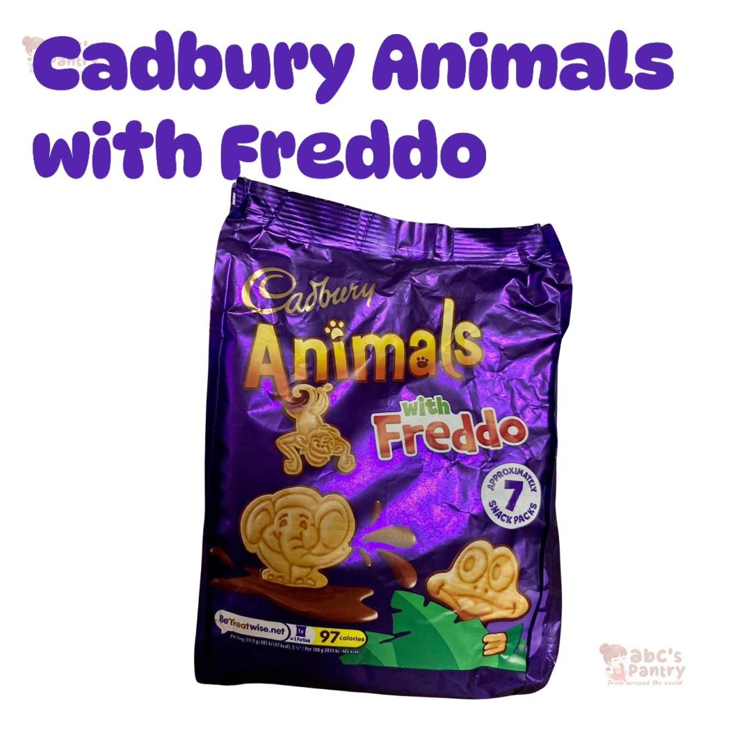 CADBURY US | Animals with Freddo Mini Chocolate Biscuits | 7 Pack, Food ...