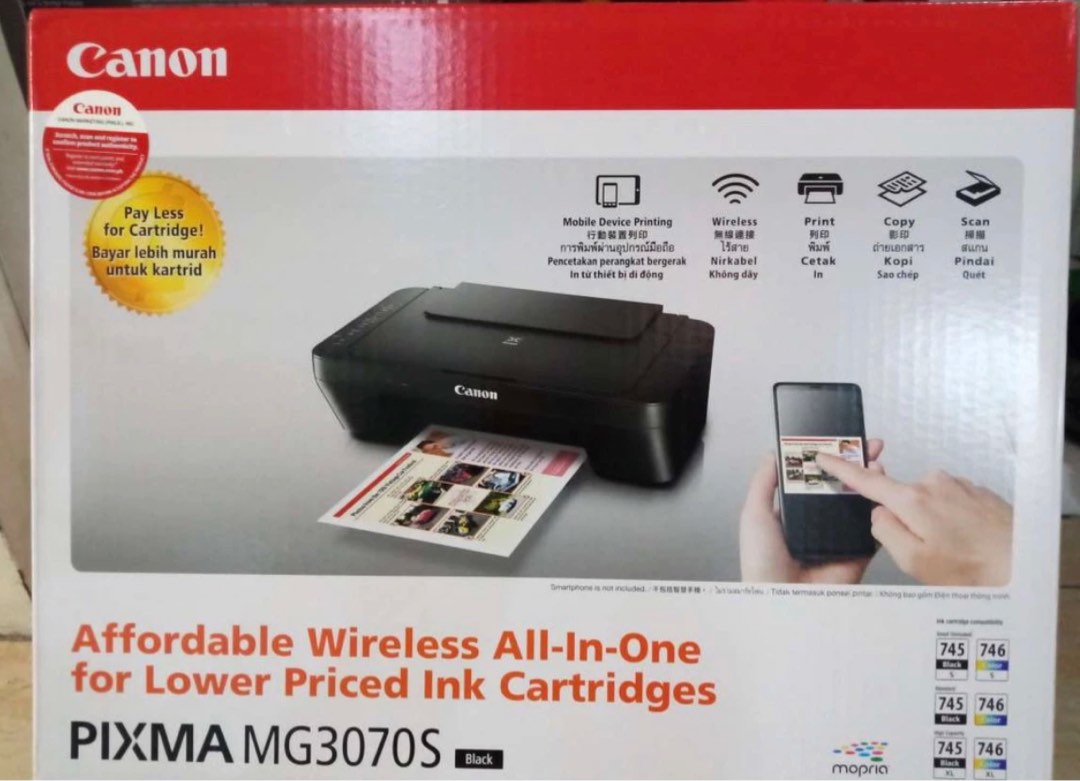CANON Pixma MG3070s All-in-One with Wireless /Wifi connection ...