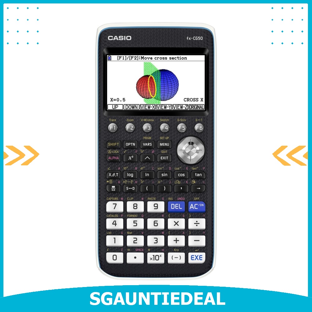 Casio Color Graphing Calculator, Black & White,7.21"Wx10.32"Lx2.05"H ...