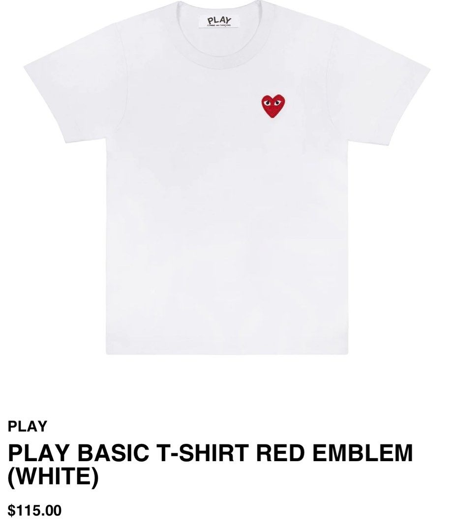 CDG Comme des Garcons white shirt, Women's Fashion, Tops, Shirts on ...