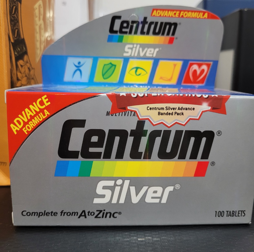 CENTRUM SILVER 100 TABLETS, Health & Nutrition, Health Supplements ...
