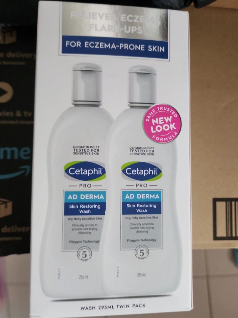 Cetaphil PRO AD Derma Skin Restoring Wash 295ml, For Eczema Prone Skin ...