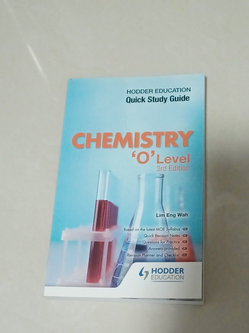 Chemistry O level quick study guide (3rd edition), Hobbies & Toys ...
