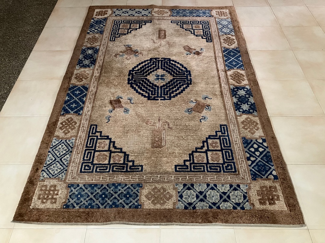 Chinese Tianjin Carpet 4'x6', Furniture & Home Living, Home Decor ...