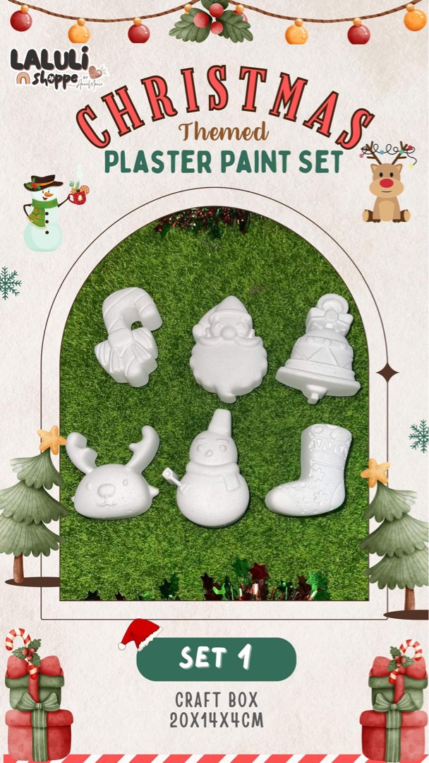 Christmas Theme Plaster Paint Sets, Hobbies & Toys, Stationary & Craft ...