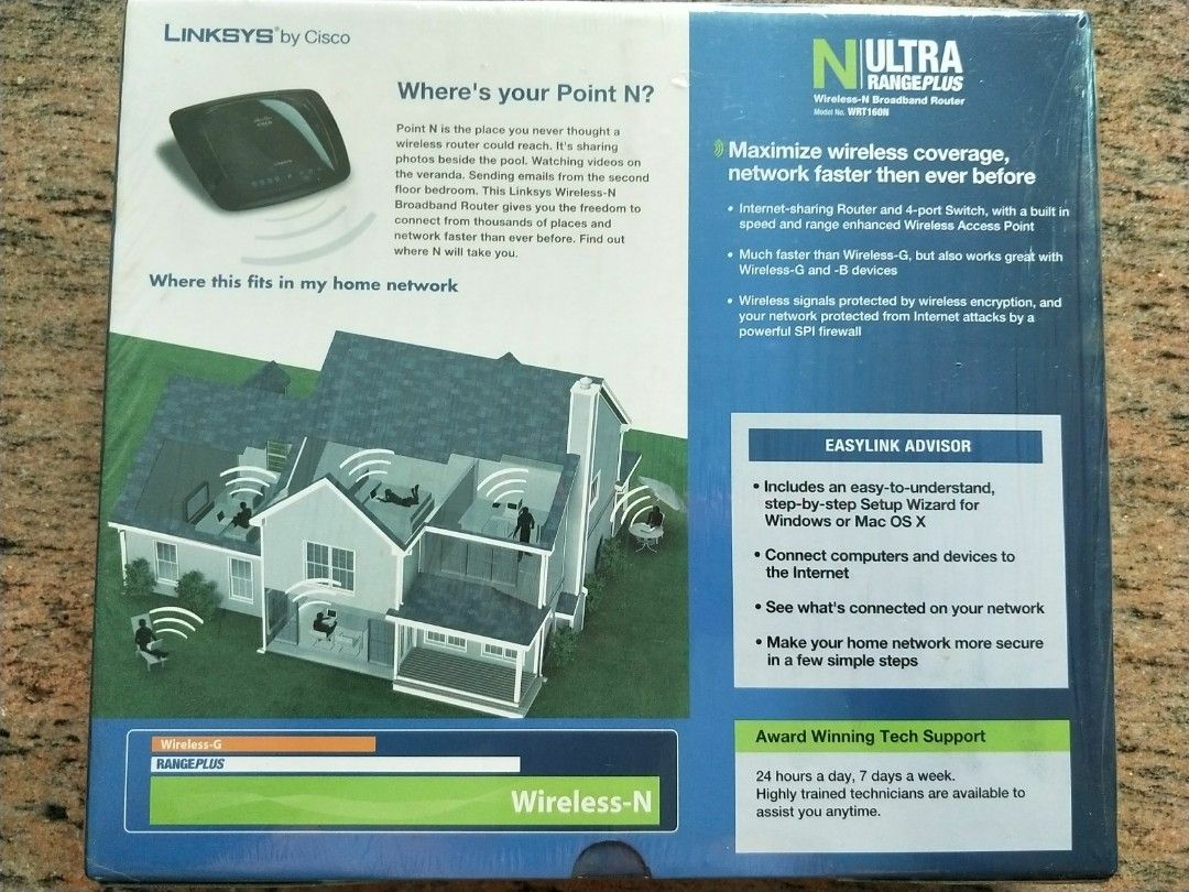 Cisco Linksys Wireless N Broadband Router Computers And Tech Parts And Accessories Networking On