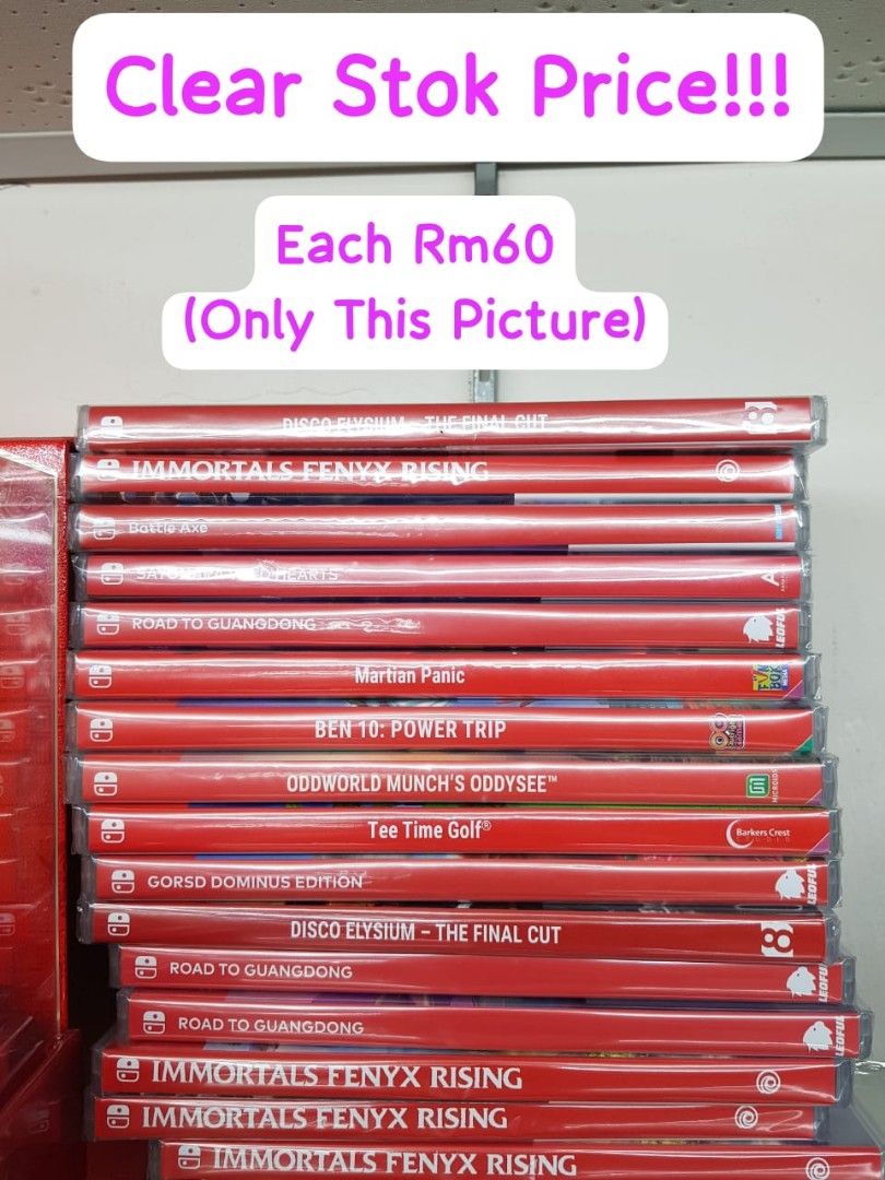 Clear Store Price Nintendo Switch New And Seal Games From Rm60 To Rm2xx ...