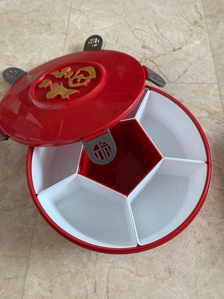 CNY snack containers & red packets, Furniture & Home Living ...