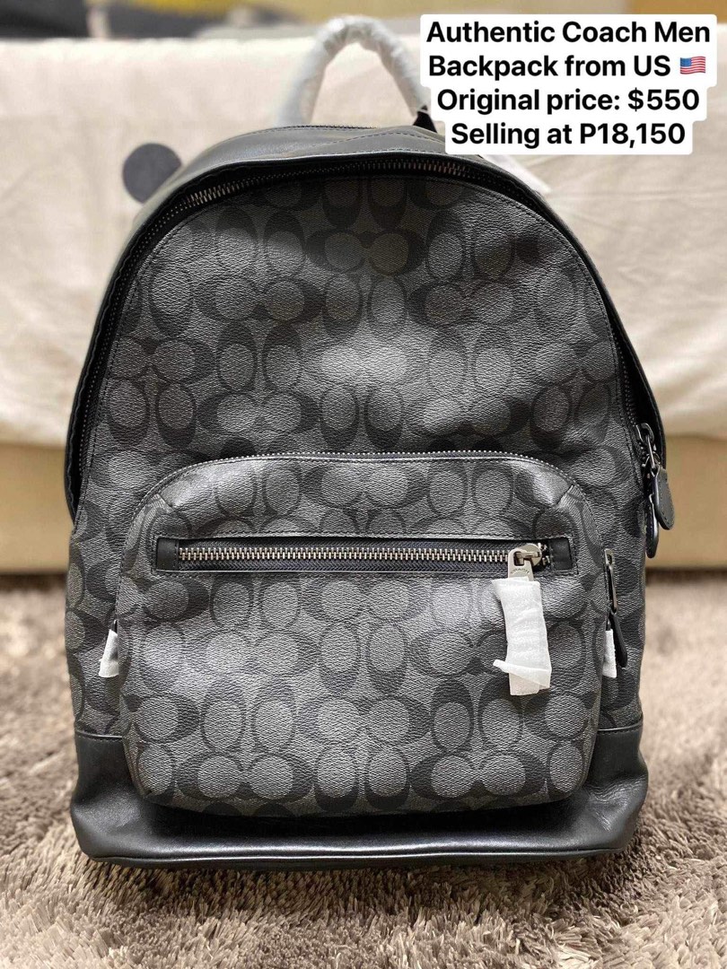 Coach backpack men, Luxury, Bags & Wallets on Carousell
