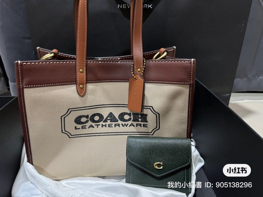 Coach Field Tote 30 (Full set Ori), Women's Fashion, Bags & Wallets ...