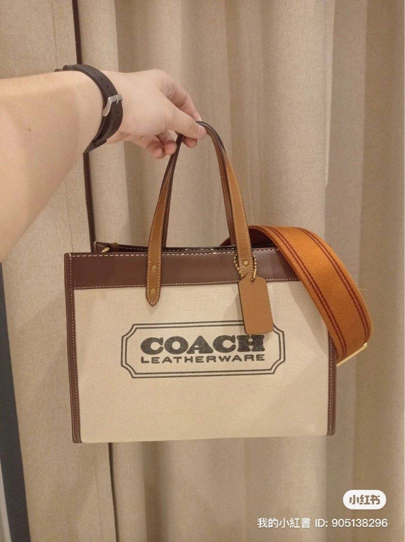 Coach Field Tote 30 (Full set Ori), Women's Fashion, Bags & Wallets ...