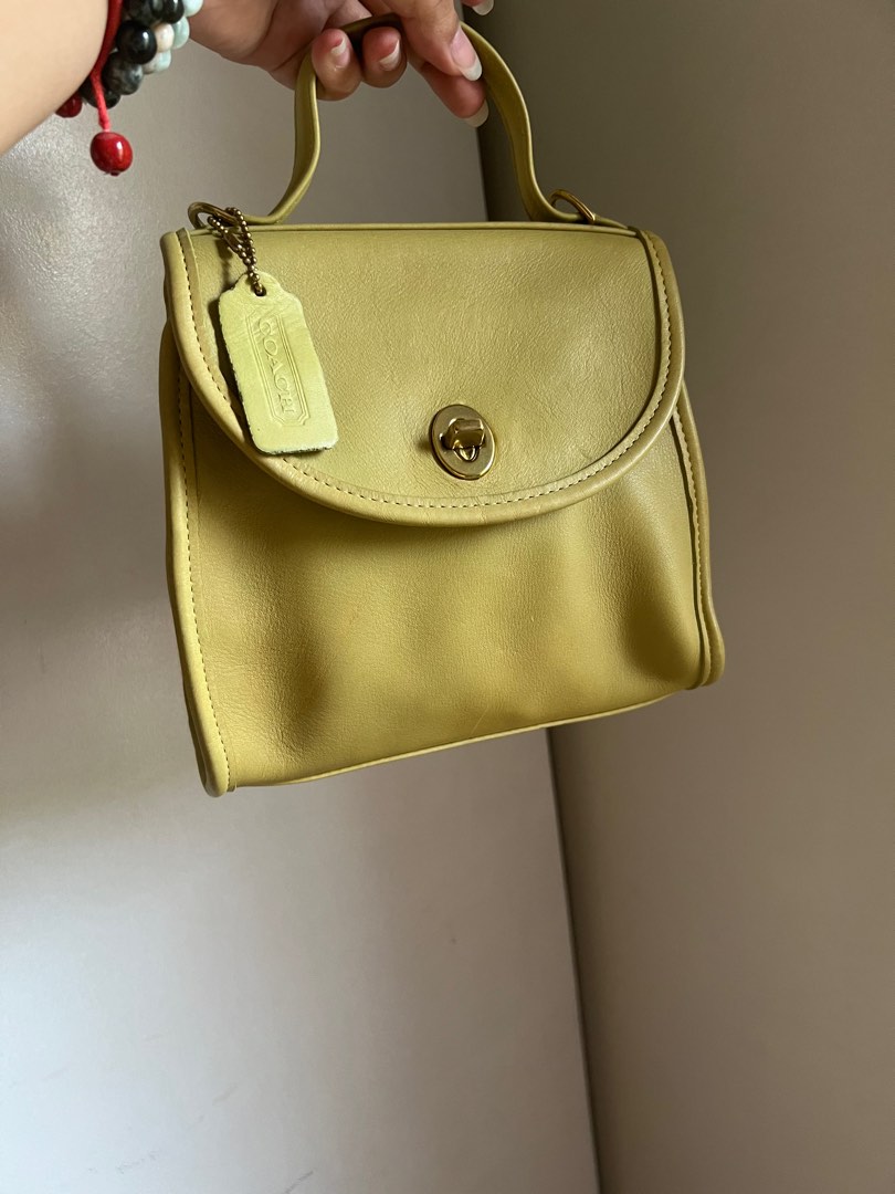 Coach Vintage Regina Lime, Luxury, Bags & Wallets on Carousell