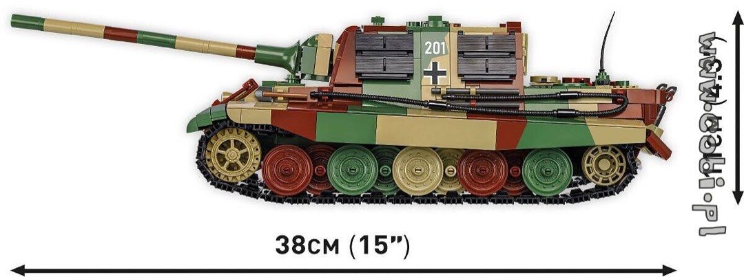 COBI 2580 GERMAN WW2 JAGDTIGER TANK BRICKS ( LEGO compatible), Hobbies ...