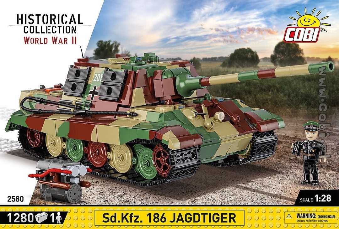 COBI 2580 GERMAN WW2 JAGDTIGER TANK BRICKS ( LEGO compatible), Hobbies ...