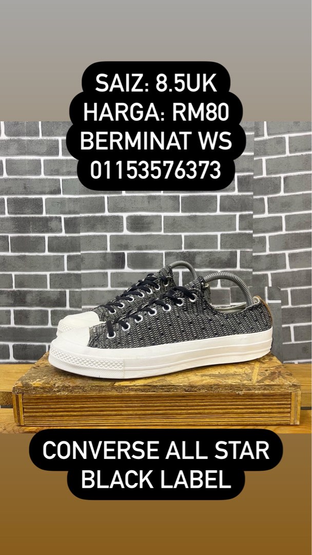 Converse All Star Black Label, Men's Fashion, Footwear, Sneakers on ...