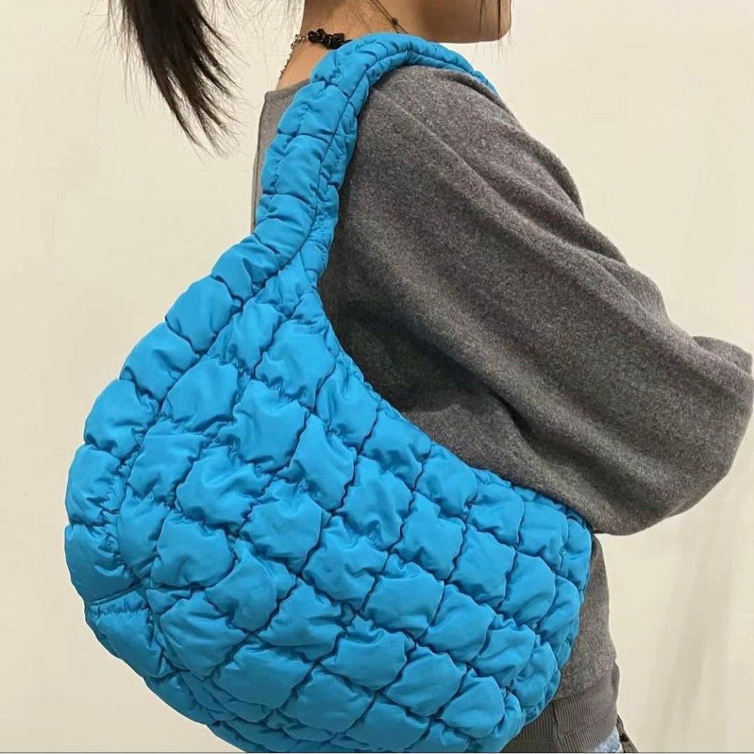 COS Quilted Mini Bag in Turquoise, Women's Fashion, Bags & Wallets ...