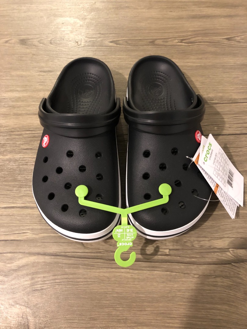 Crocs Crocband Clogs (Black) M7 W9, Men's Fashion, Footwear, Slippers ...