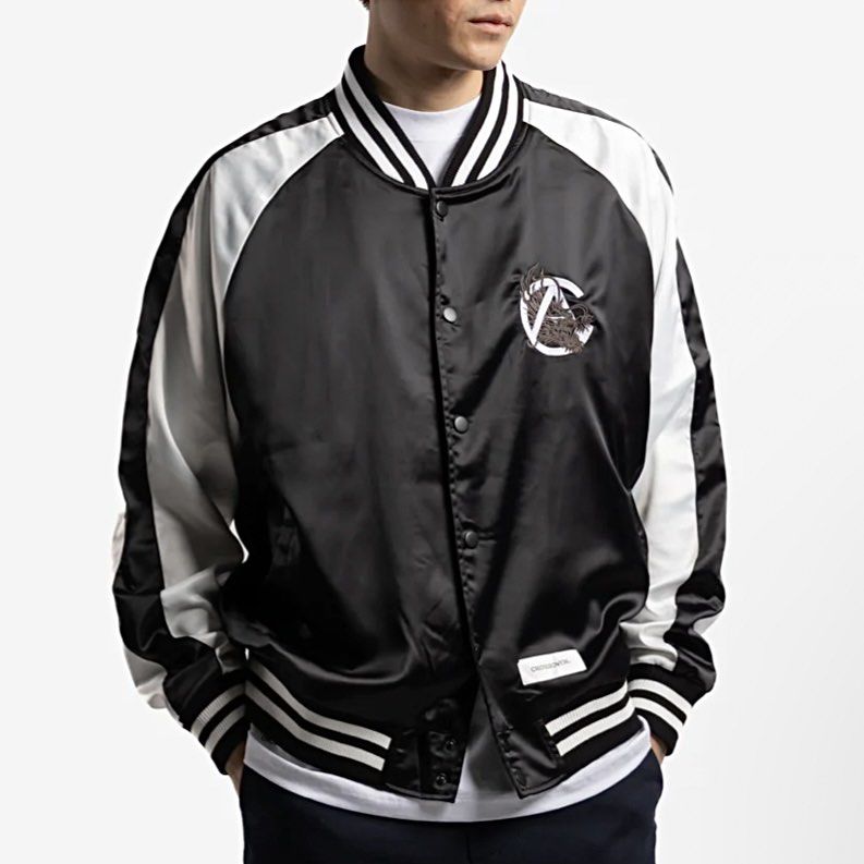 Crossover ‘Anarcho Dragon’ Varsity Jacket like Hikari Sukajan ...