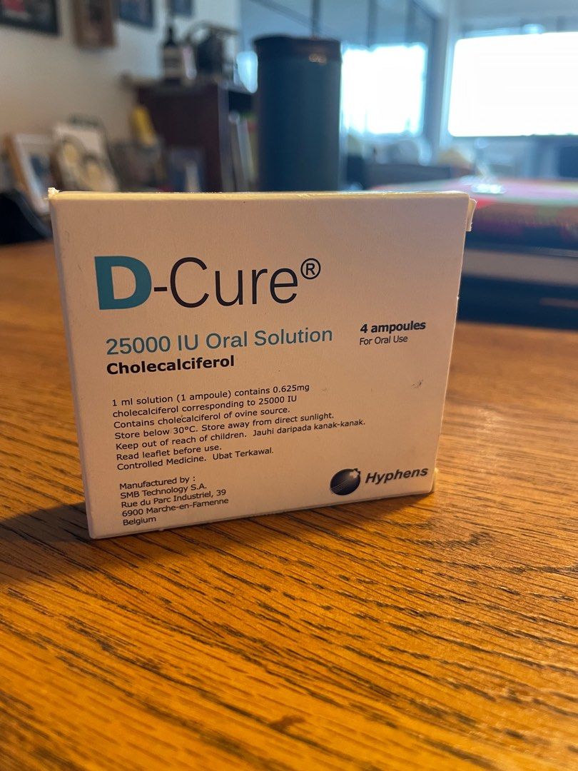 D-cure 25000 IU Oral Solution, Health & Nutrition, Health Supplements ...