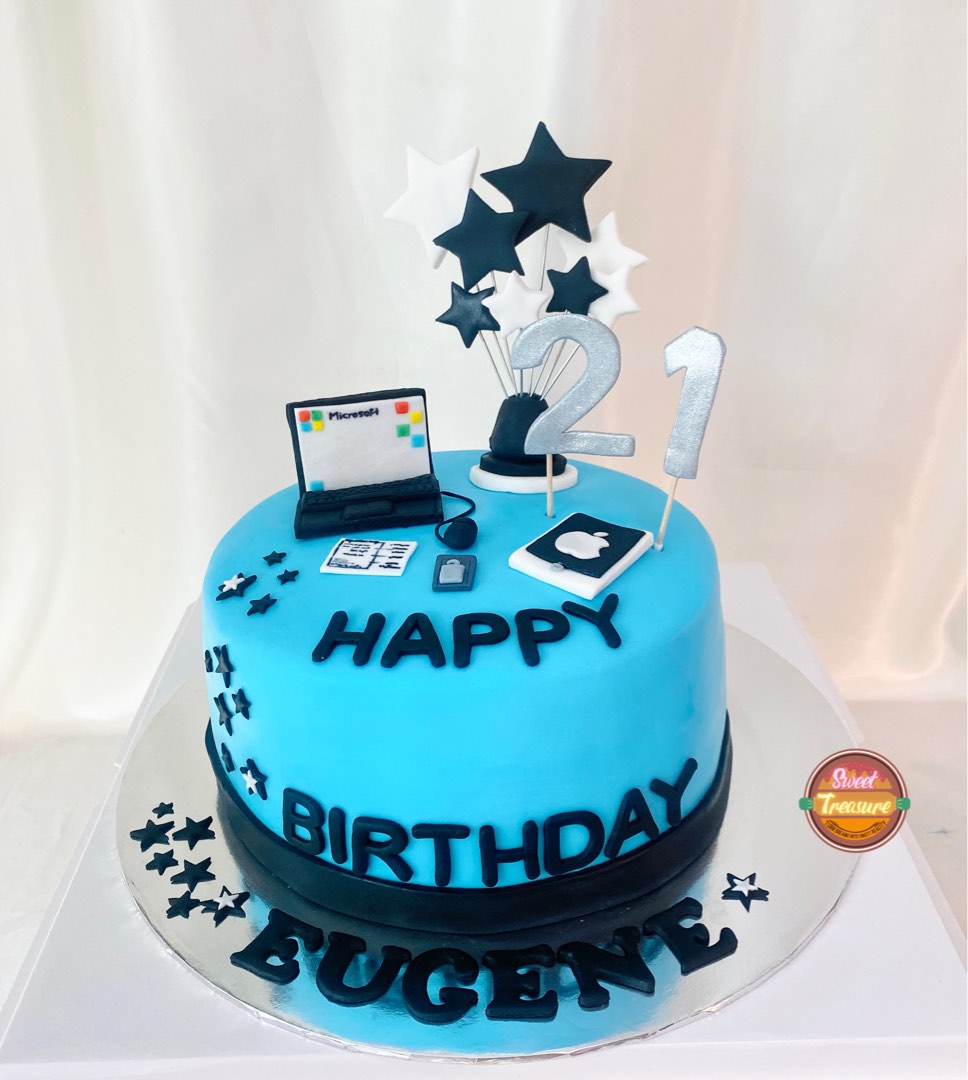 Digital Computer handphone cake, Food & Drinks, Homemade Bakes on Carousell