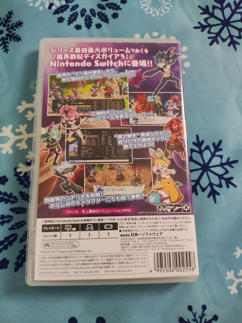 Disgaea 5 switch (JP cover) English language, Video Gaming, Video Games ...