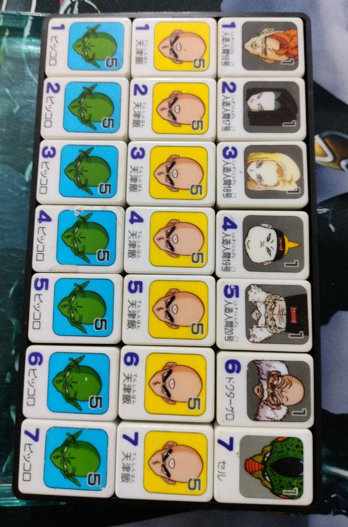 Dragon Ball Z Mahjong Tile, Hobbies & Toys, Toys & Games on Carousell