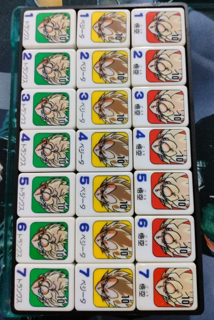 Dragon Ball Z Mahjong Tile, Hobbies & Toys, Toys & Games on Carousell