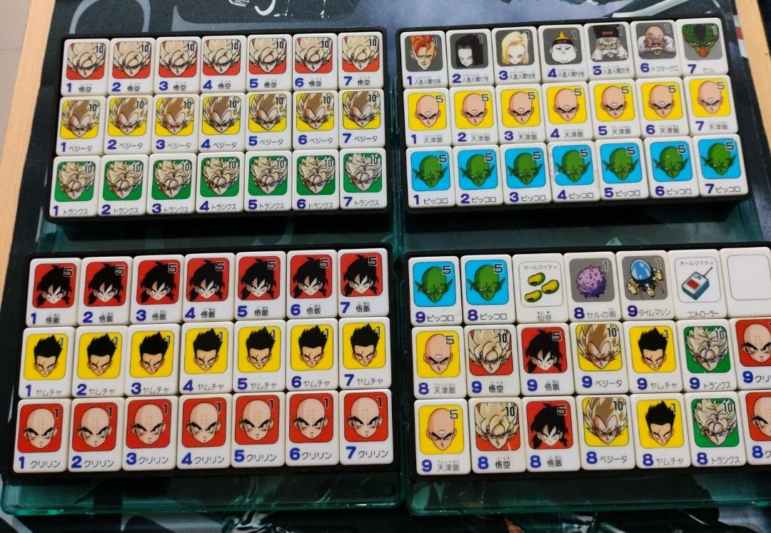 Dragon Ball Z Mahjong Tile, Hobbies & Toys, Toys & Games on Carousell