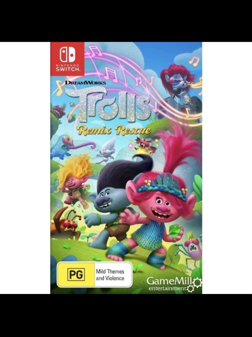 Dreamworks Trolls Remix Rescue (Nintendo Switch), Video Gaming, Video ...