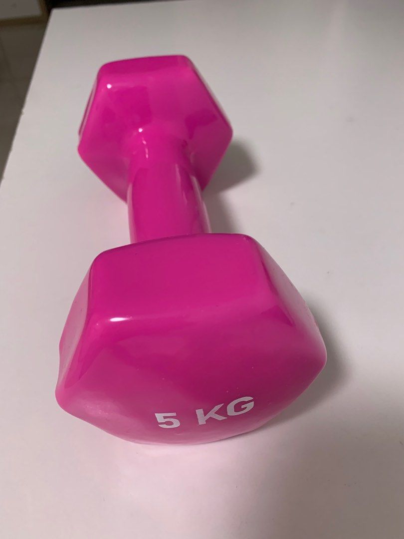 Dumbbell 5kg, Sports Equipment, Exercise & Fitness, Weights & Dumbbells ...