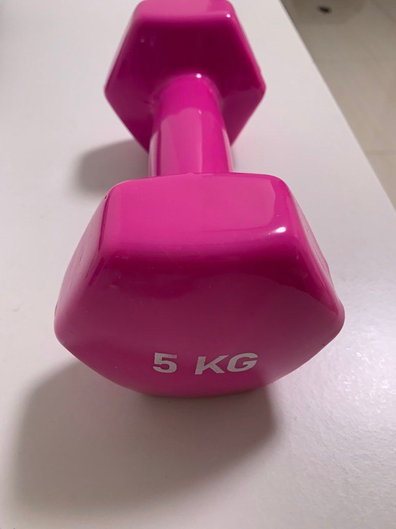 Dumbbell 5kg, Sports Equipment, Exercise & Fitness, Weights & Dumbbells ...