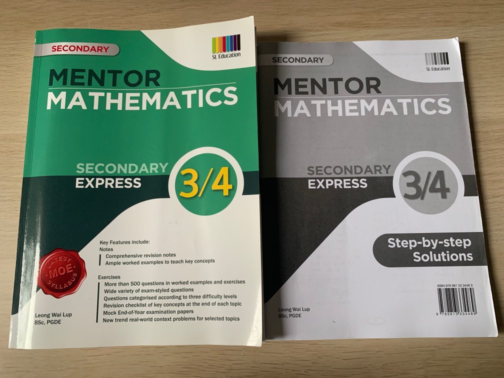E Math Mentor Mathematics O Level S3 and S4, Hobbies & Toys, Books ...