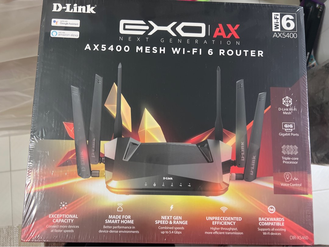 EXO Ax5400 Mesh wifi 6 router D-Link, Computers & Tech, Parts ...