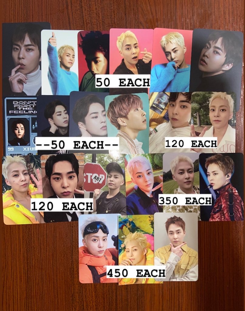 EXO XIUMIN PHOTOCARDS, Hobbies & Toys, Memorabilia & Collectibles, K ...