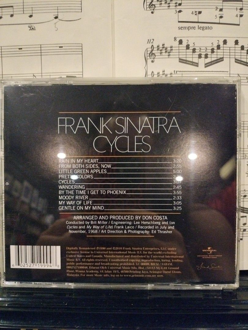 Frank Sinatra Cycles original CD, Hobbies & Toys, Music & Media, CDs ...
