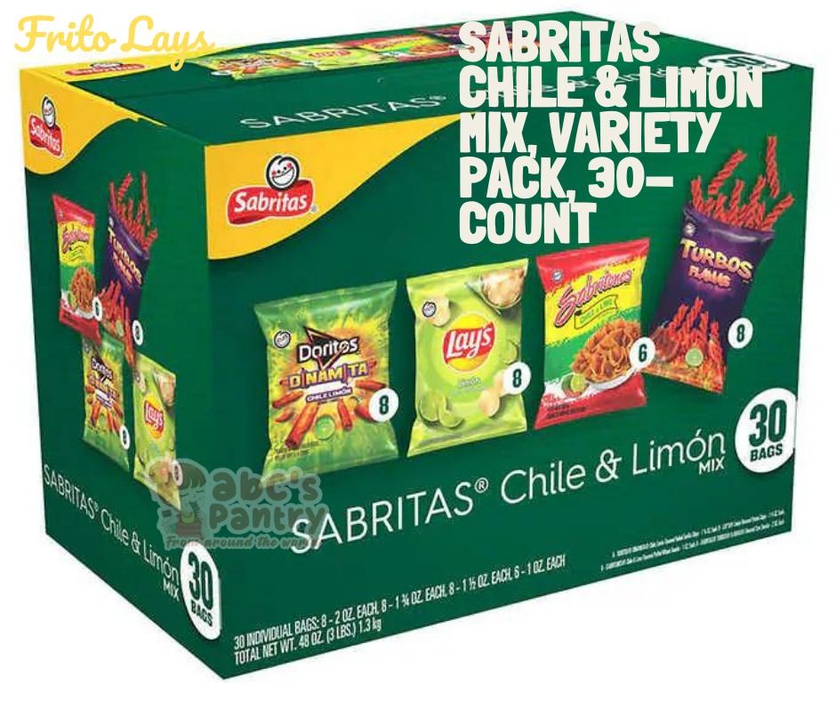 FRITO LAYS US | Sabritas Chile & Limon Mix Variety Pack | Doritos ...
