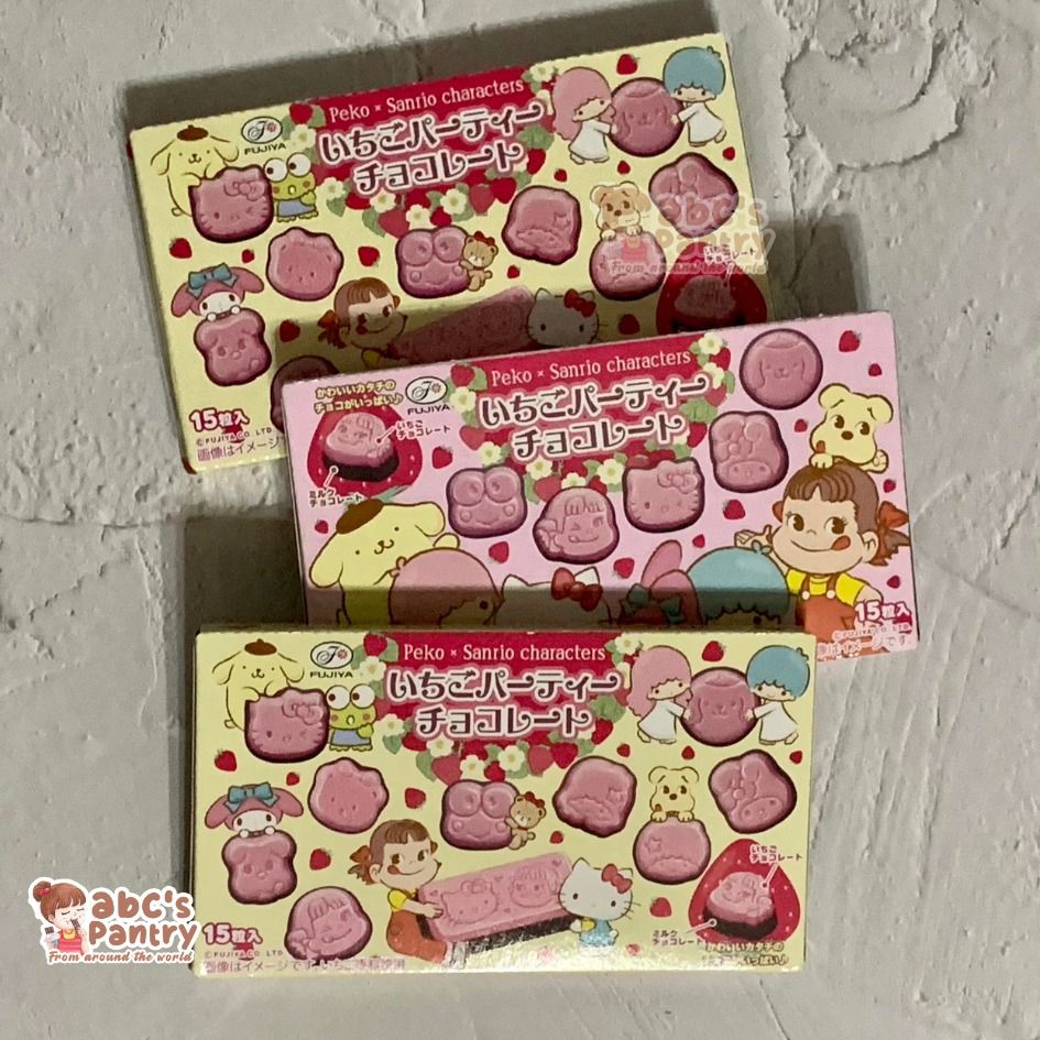 FUJIYA JAPAN | PEKO-CHAN | Sanrio Characters | Strawberry Chocolates ...